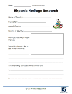 Hispanic Heritage Month Worksheets - 15 Worksheets.com