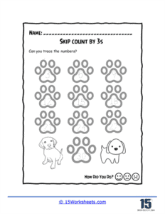 Skip Counting By 3s Worksheets | Number Fluency - 15 Worksheets.com