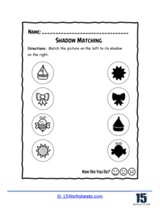 Shadow Matching Worksheets | Observation Skills - 15 Worksheets.com