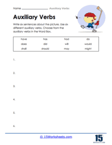 Auxiliary Verbs Worksheets - 15 Worksheets.com
