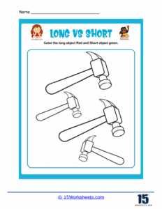Long vs. Short Worksheets | Measurement - 15 Worksheets.com