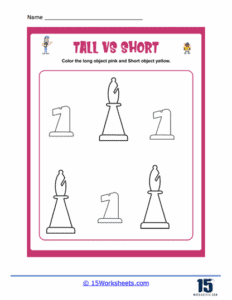 Tall vs. Short Worksheets | Height Comparison - 15 Worksheets.com