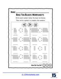 Base Ten Blocks Worksheets | Number Sense - 15 Worksheets.com