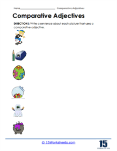 Comparative Adjectives Worksheets | Adding Clarity - 15 Worksheets.com
