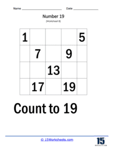 Number 19 Worksheets - 15 Worksheets.com
