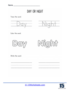 Day or Night Worksheets | Earth's Cycle & Sky Activities - 15 ...
