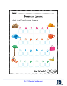 Words vs. Letters Worksheets - 15 Worksheets.com