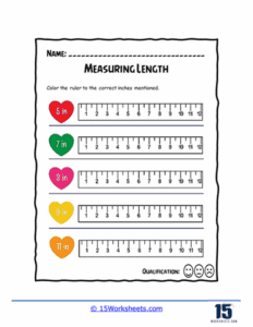 Reading Rulers Worksheets | Measurement - 15 Worksheets.com