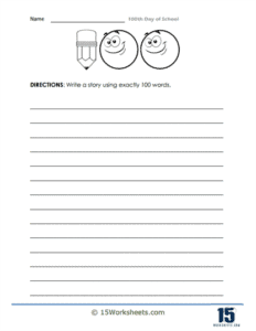 100th Day of School Worksheets | Century Milestone Day - 15 Worksheets.com