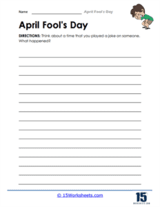 April Fool's Day Worksheets | Clean Classroom Mischief - 15 Worksheets.com