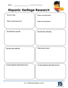 Hispanic Heritage Month Worksheets - 15 Worksheets.com