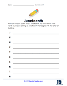 Juneteenth Worksheets | Meaningful Activities - 15 Worksheets.com