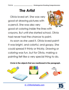 Kindergarten Reading Comprehension Worksheets | Helps Early Literacy