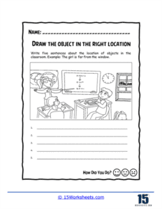 Object Location Worksheets - 15 Worksheets.com