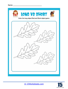 Long vs. Short Worksheets | Measurement - 15 Worksheets.com