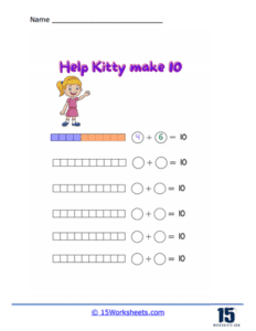 Making 10 Worksheets | Numeracy Skills - 15 Worksheets.com
