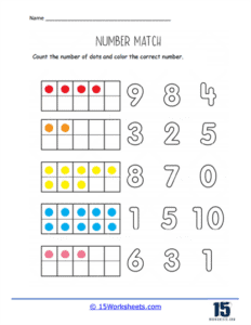 Matching Numbers Worksheets | Integers and Numeracy - 15 Worksheets.com