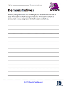 Demonstratives Worksheets - 15 Worksheets.com