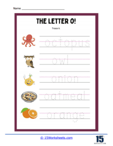 Letter O Worksheets | Alphabet Series- 15 Worksheets.com