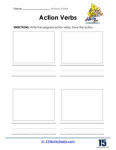 Action Verbs Worksheets | Make Lively Sentences - 15 Worksheets.com
