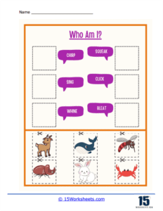 Animal Sounds Worksheets | Vocal Cues Activities - 15 Worksheets.com