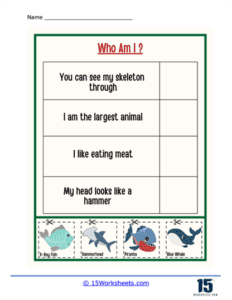 Ocean Animals Worksheets | Life Science - 15 Worksheets.com