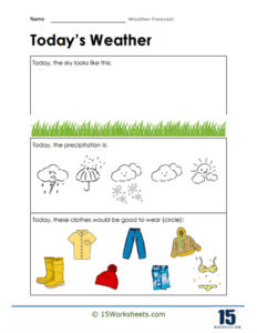 Kindergarten Weather Worksheets | Vocab and Themes - 15 Worksheets.com