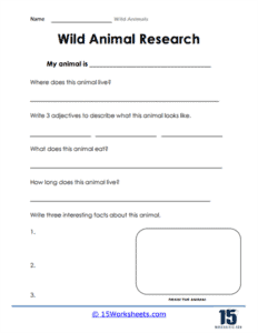Wild Animals Worksheets | Nature Learning - 15 Worksheets.com