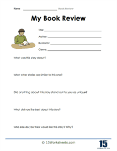 Book Review Worksheets - 15 Worksheets.com