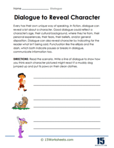 Dialogue Worksheets | Conversational English - 15 Worksheets.com