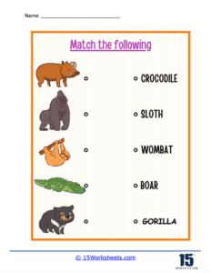 Animal Names Worksheets - 15 Worksheets.com
