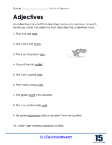 Parts of Speech Worksheets | Language Builders - 15 Worksheets.com