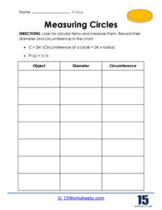 Pi Day Worksheets | 3.14 Celebration - 15 Worksheets.com