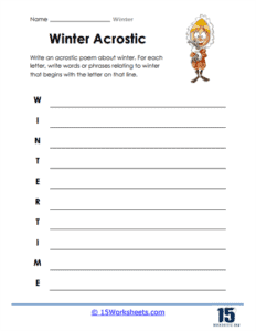 Winter Worksheets - 15 Worksheets.com