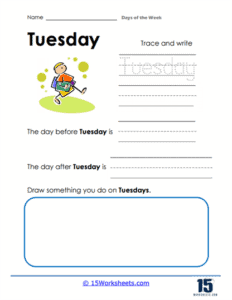 Days of the Week Worksheets | Learn & Practice - 15 Worksheets.com