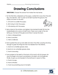 Drawing Conclusions Worksheets | Evidence-Based Reasoning - 15 ...