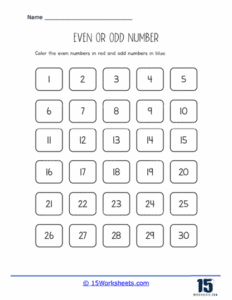 Odd or Even Worksheets | Classify Numbers - 15 Worksheets.com