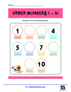 Ordering Numbers Worksheets | Numeracy Skills - 15 Worksheets.com