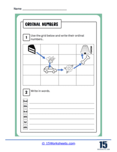 Ordinal Numbers Worksheets | Sequence & Position Terms - 15 Worksheets.com