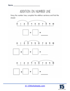 Number Line Addition Worksheets - 15 Worksheets.com