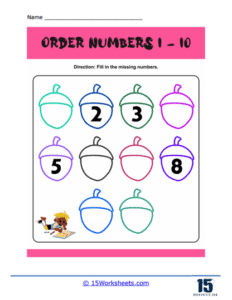 Ordering Numbers Worksheets | Numeracy Skills - 15 Worksheets.com