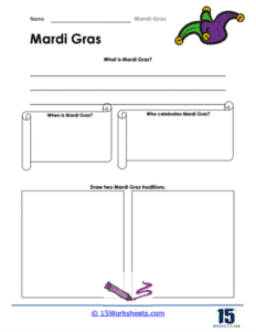 Mardi Gras Worksheets - 15 Worksheets.com