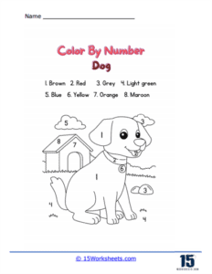 Color By Number Worksheets - 15 Worksheets.com