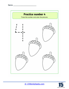 Number 4 Worksheets - 15 Worksheets.com