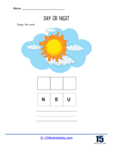 Day or Night Worksheets | Earth's Cycle & Sky Activities - 15 ...