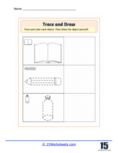 Trace and Draw Worksheets - 15 Worksheets.com