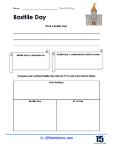 Bastille Day Worksheets - 15 Worksheets.com