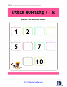 Ordering Numbers Worksheets | Numeracy Skills - 15 Worksheets.com