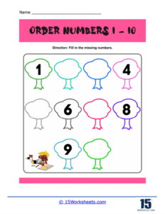 Ordering Numbers Worksheets | Numeracy Skills - 15 Worksheets.com