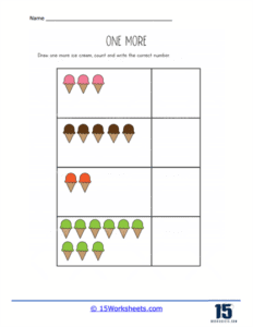 1 More or Less Worksheets | Early Add or Subtract Skills - 15 ...